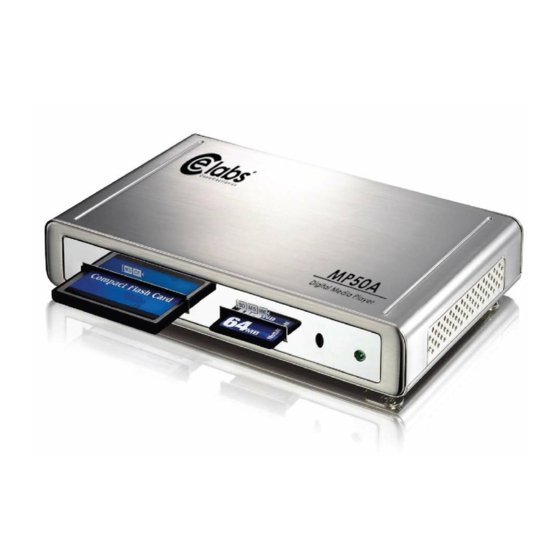 CE LABS MP50A MEDIA PLAYER USER MANUAL & INSTALLATION MANUAL | ManualsLib