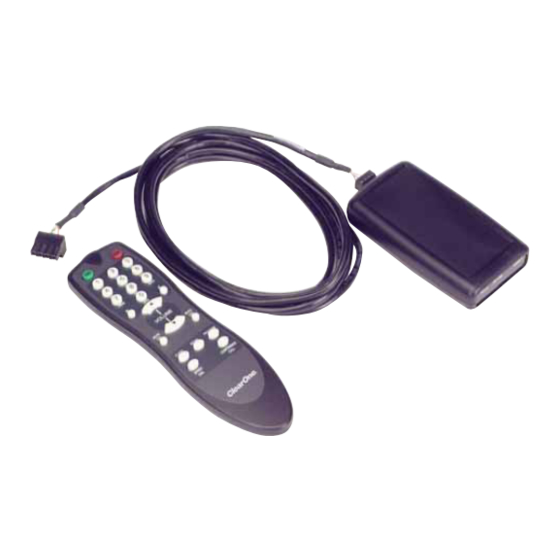 CLEARONE IR REMOTE CONTROL DATASHEET | ManualsLib