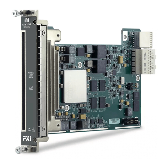 NI FLEXRIO PXIE-7976R GETTING STARTED MANUAL Pdf Download | ManualsLib