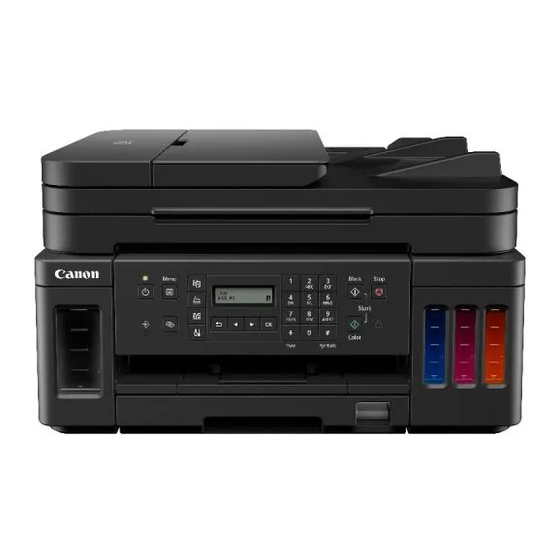 CANON PIXMA G7070 ONLINE MANUAL Pdf Download | ManualsLib