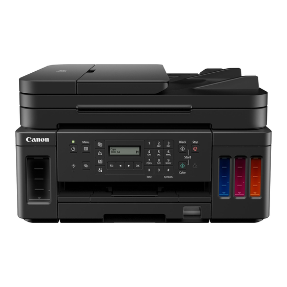 CANON PIXMA G7050 GETTING STARTED Pdf Download | ManualsLib