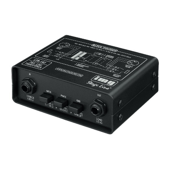 IMG STAGELINE LTR-100 INSTRUCTION MANUAL Pdf Download | ManualsLib