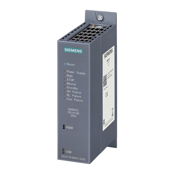 SIEMENS CN 4100 MANUAL Pdf Download | ManualsLib