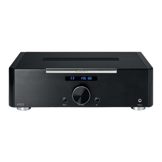 QUADRAL AURUM A10S USER INSTRUCTIONS Pdf Download | ManualsLib