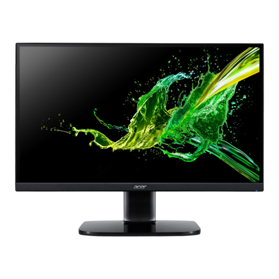 ACER KA242Y USER MANUAL Pdf Download | ManualsLib