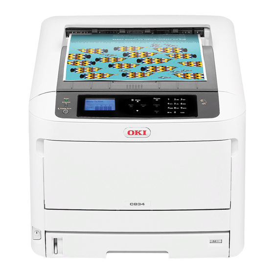 OKI C834 USER MANUAL Pdf Download | ManualsLib