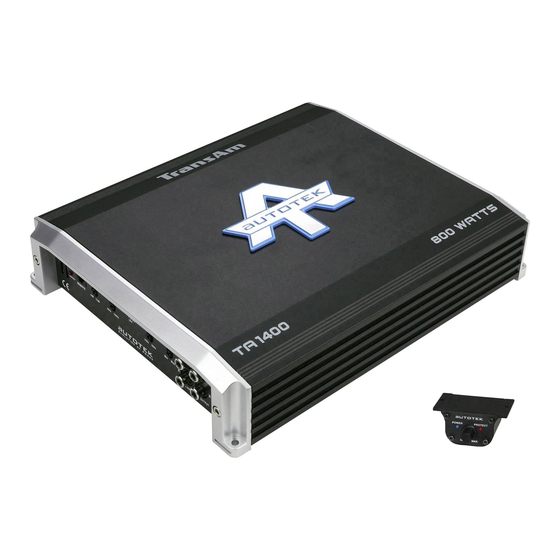 AUTOTEK TRANSAM TA 1400 USER MANUAL Pdf Download | ManualsLib