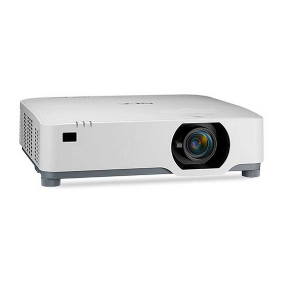 NEC NP-P525UL USER MANUAL Pdf Download | ManualsLib