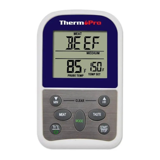 THERMOPRO TP-10 MANUAL Pdf Download | ManualsLib