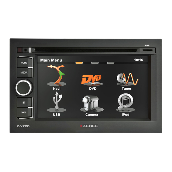 ZENEC Z-N720 USER MANUAL Pdf Download | ManualsLib