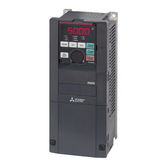 MITSUBISHI ELECTRIC FR-F800 SERIES INSTRUCTION MANUAL Pdf Download ...