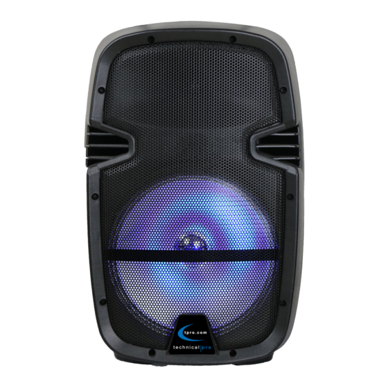 TECHNICAL PRO PB1050LED USER MANUAL Pdf Download | ManualsLib