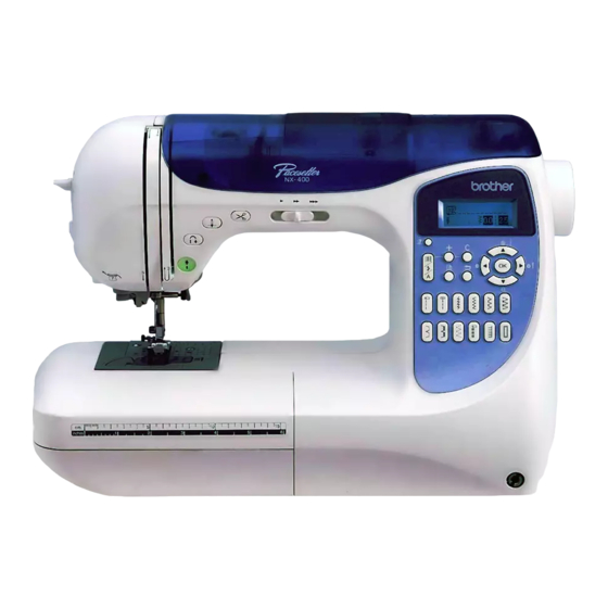 BROTHER NX-400Q/400 QUICK REFERENCE Pdf Download | ManualsLib