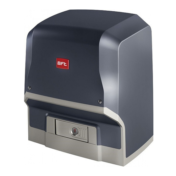 BFT ARES ULTRA BT A 1500 INSTALLATION AND USER MANUAL Pdf Download ...