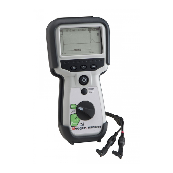 PEWA MEGGER TDR1000/3 USER MANUAL Pdf Download | ManualsLib