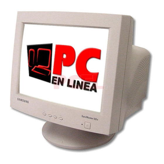 SAMSUNG SYNCMASTER 551V MANUAL Pdf Download | ManualsLib