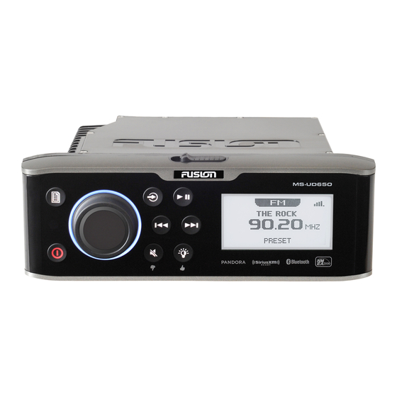 FUSION MS-UD650 INSTALLATION INSTRUCTIONS MANUAL Pdf Download | ManualsLib