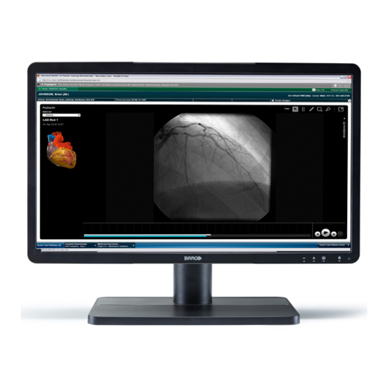 BARCO EONIS MDRC-2122 BL USER MANUAL Pdf Download | ManualsLib