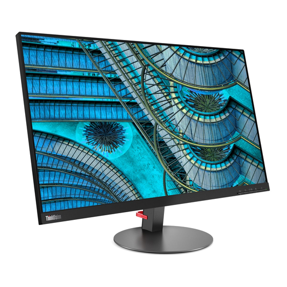 LENOVO THINKVISION S27I-10 USER MANUAL Pdf Download | ManualsLib