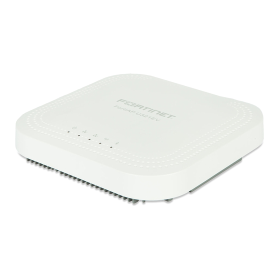 FORTINET FORTIAP FAP-U321EV QUICK START MANUAL Pdf Download | ManualsLib