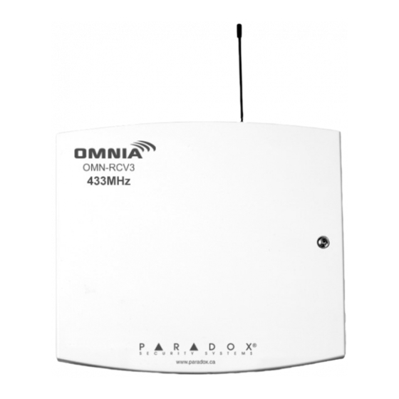 PARADOX SPECTRA OMNIA OMN-RCV3S REFERENCE AND INSTALLATION MANUAL Pdf ...