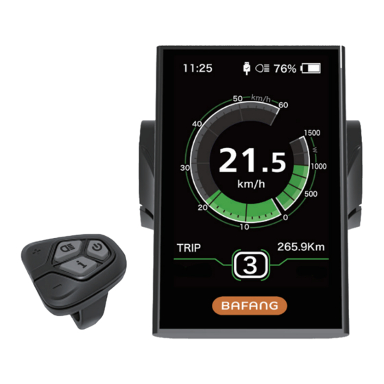 BAFANG UB400 MANUAL Pdf Download | ManualsLib