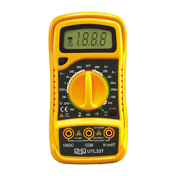 UEI UTL33T INSTRUCTION MANUAL Pdf Download | ManualsLib