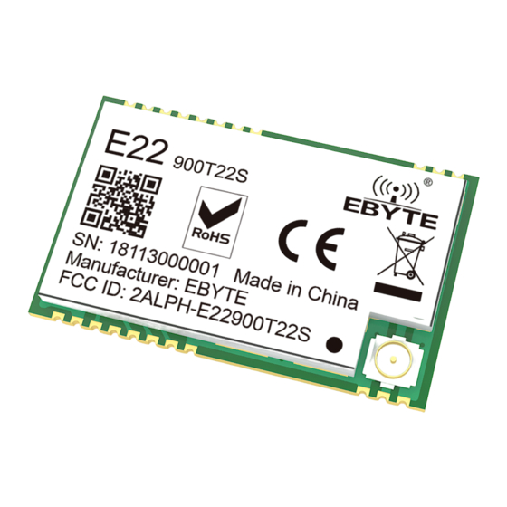 EBYTE E22-900T22S USER MANUAL Pdf Download | ManualsLib