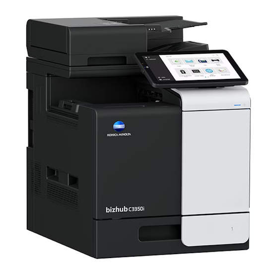 KONICA MINOLTA BIZHUB C3350I QUICK MANUAL Pdf Download | ManualsLib