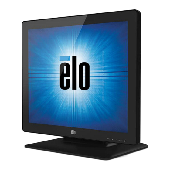 ELO TOUCH SOLUTIONS 1723L USER MANUAL Pdf Download | ManualsLib