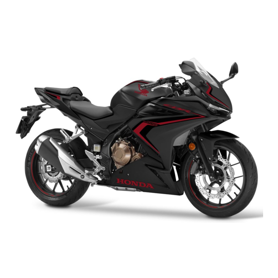 HONDA CBR500R 2020 MANUAL Pdf Download | ManualsLib