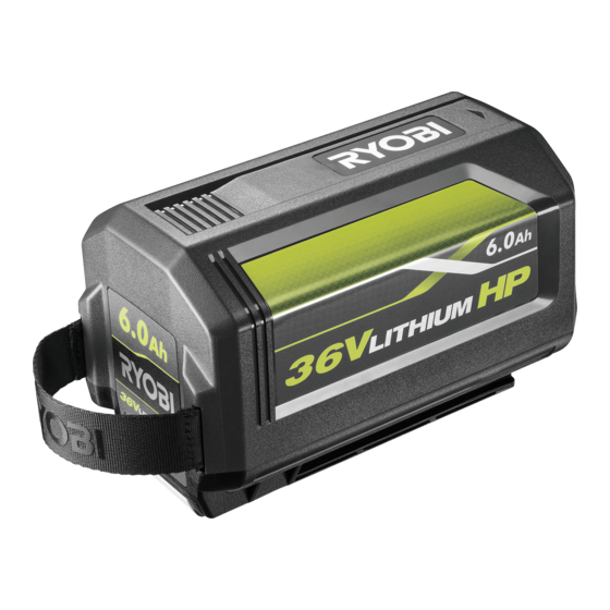 RYOBI BPL3660D ORIGINAL INSTRUCTIONS MANUAL Pdf Download | ManualsLib