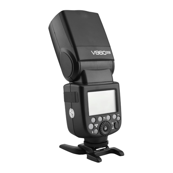GODOX TTL V860 II N INSTRUCTION MANUAL Pdf Download | ManualsLib