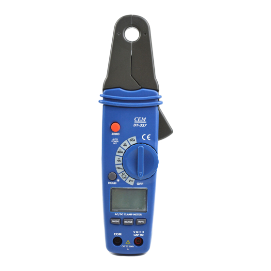 CEM DT-337 OPERATING INSTRUCTION Pdf Download | ManualsLib