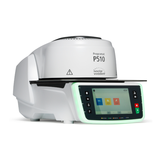 IVOCLAR VIVADENT PROGRAMAT P510 G2 OPERATING INSTRUCTIONS MANUAL Pdf ...