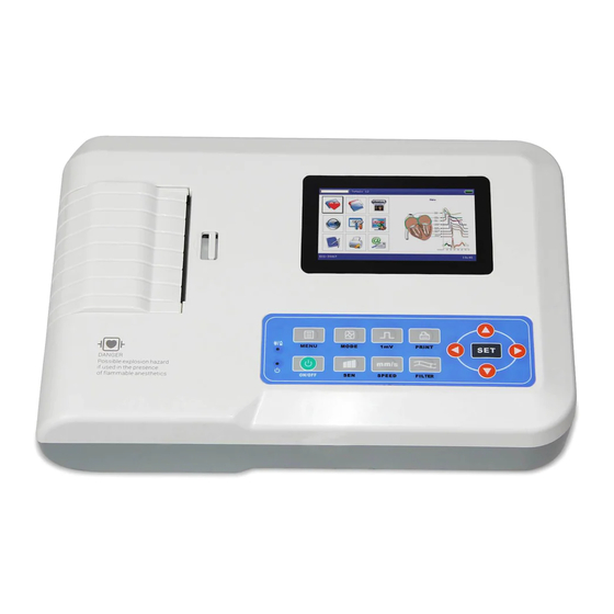 CONTEC MEDICAL SYSTEMS ECG300GT MANUAL Pdf Download | ManualsLib