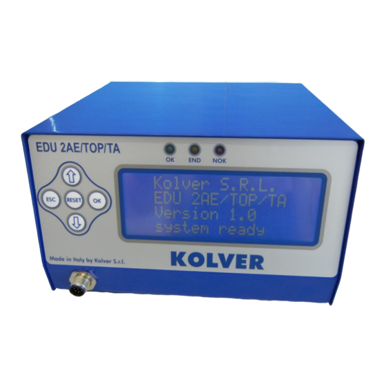 KOLVER FAB SERIES MANUAL Pdf Download | ManualsLib