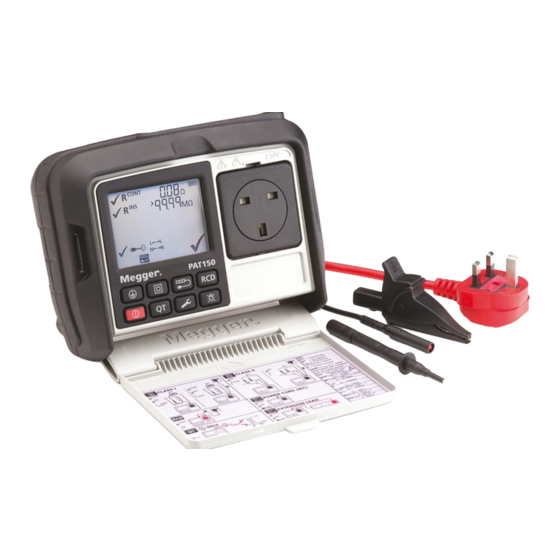 MEGGER PAT150-DE USER MANUAL Pdf Download | ManualsLib