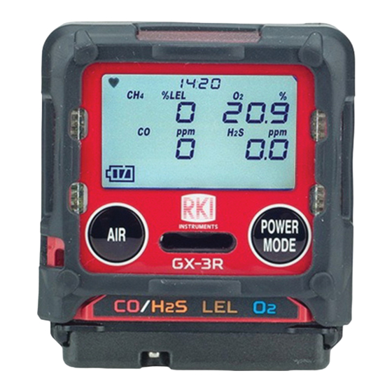 RKI INSTRUMENTS 72-RA-C OPERATOR'S MANUAL Pdf Download | ManualsLib