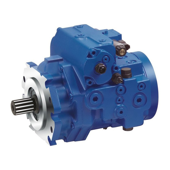 BOSCH REXROTH A4VG 40 SERIES INSTRUCTION MANUAL Pdf Download | ManualsLib