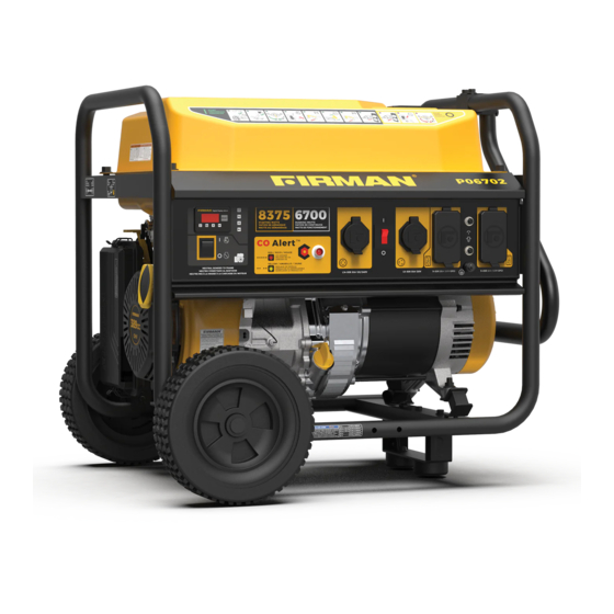 FIRMAN P06702 OPERATOR'S MANUAL Pdf Download | ManualsLib