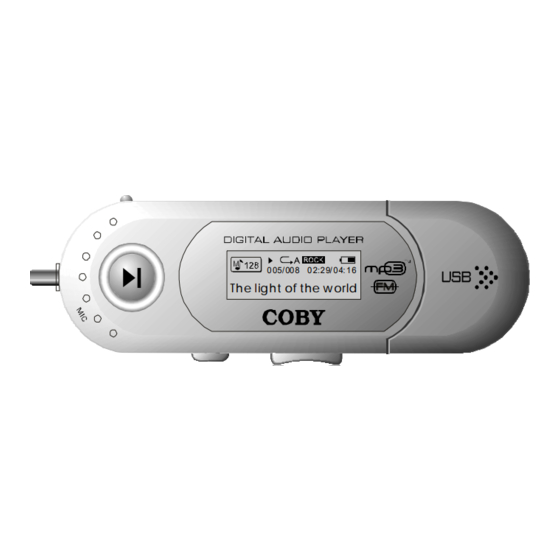 COBY MP-C858 USER MANUAL Pdf Download | ManualsLib