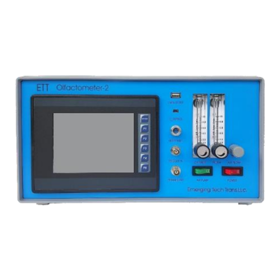 ETT OLFACTOMETER 2 MANUAL Pdf Download | ManualsLib