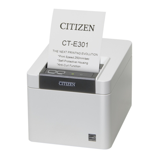 CITIZEN CT-E301 USER MANUAL Pdf Download | ManualsLib