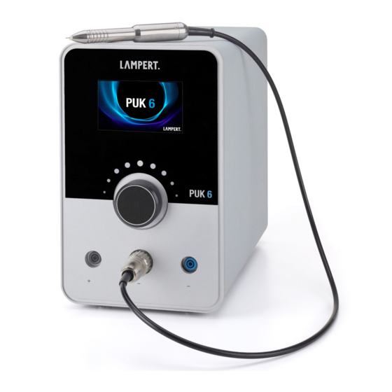 LAMPERT PUK 6 OPERATING MANUAL Pdf Download | ManualsLib