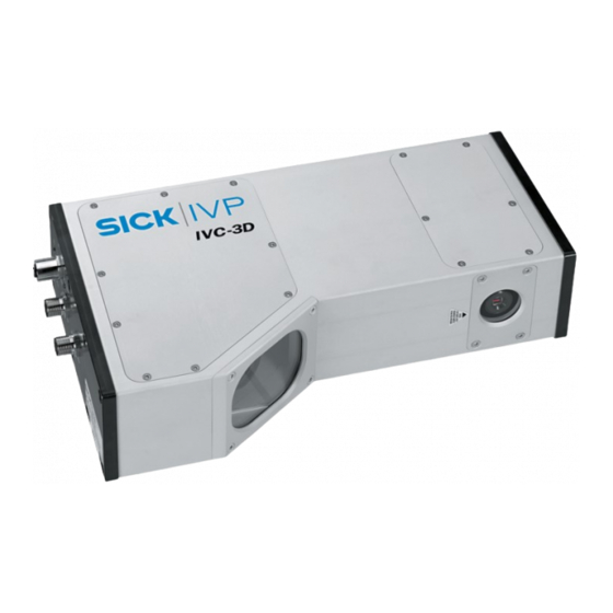 SICK IVP IVC-3D 30 OPERATING INSTRUCTIONS MANUAL Pdf Download | ManualsLib