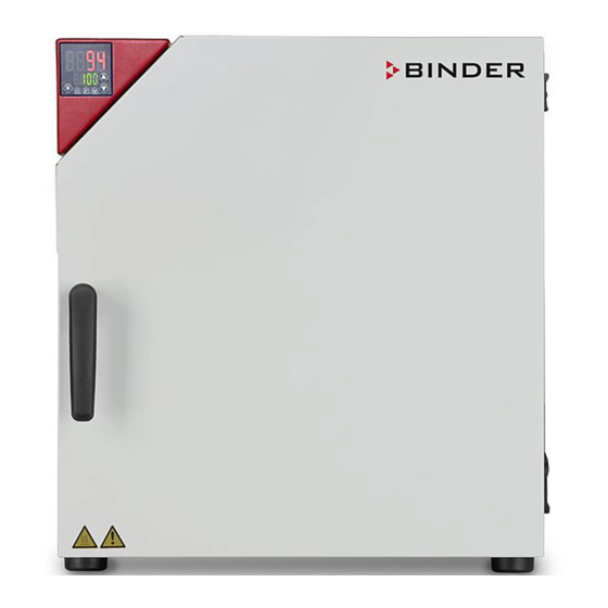 BINDER SOLID.LINE BD-S 56 OPERATING MANUAL Pdf Download | ManualsLib