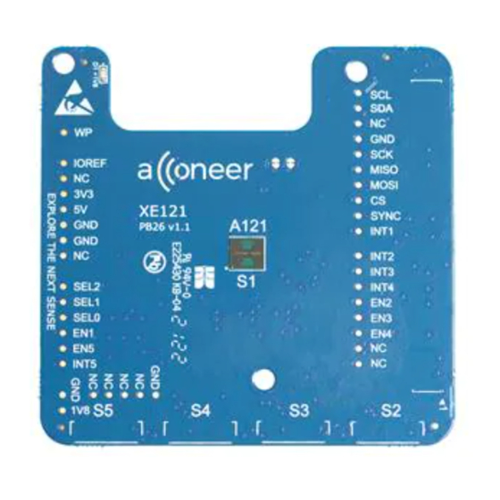 ACCONEER XE121 USER MANUAL Pdf Download | ManualsLib