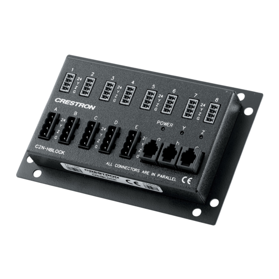 CRESTRON CRESNET NETWORK DESIGN MANUAL Pdf Download | ManualsLib