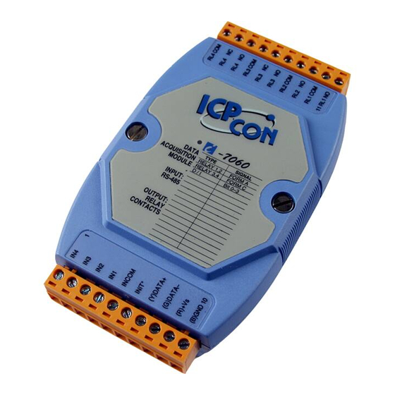 ICP DAS USA I-7060 QUICK START MANUAL Pdf Download | ManualsLib